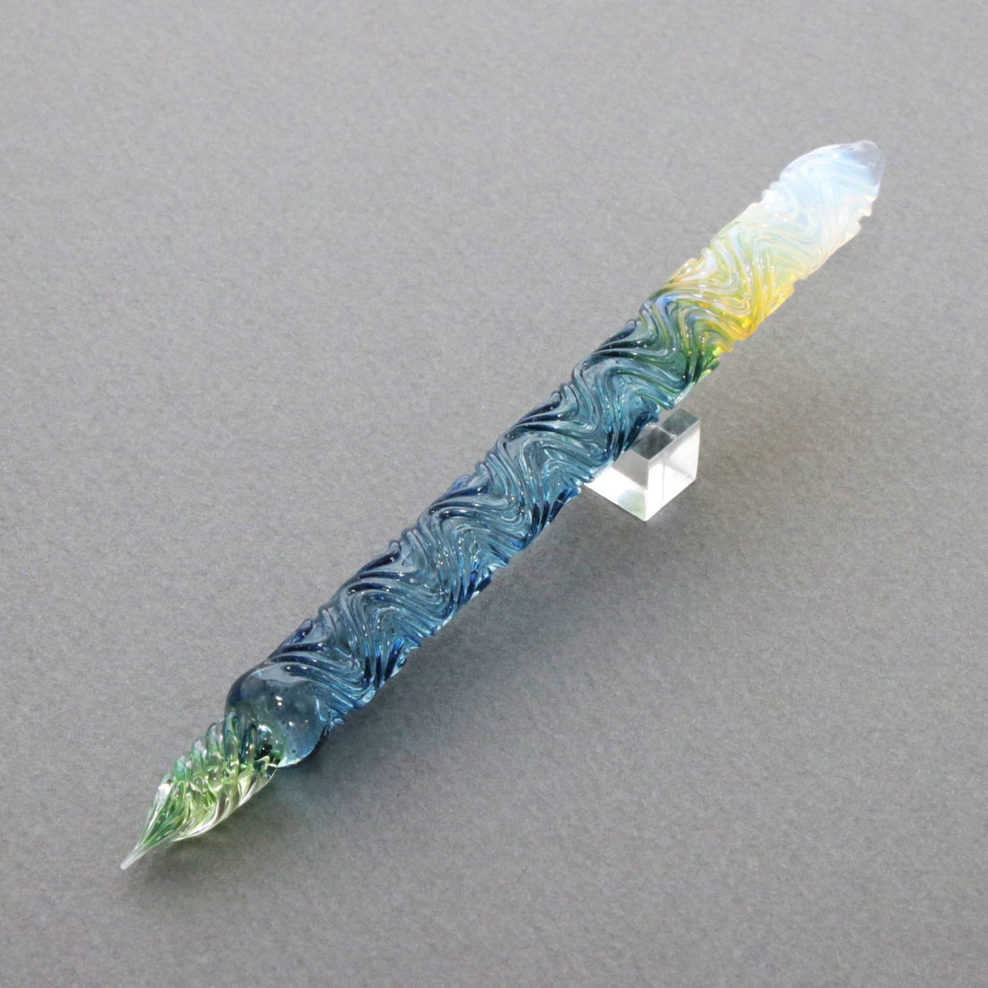 Synchronicity Glass Art × BUNGUBOX ガラスペン うねり "FUJIYAMA BLUE"